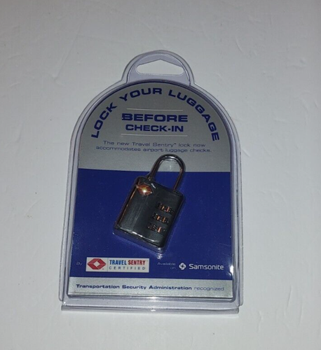 Samsonite Travel Sentry Lock NEW Lock Your Luggage Before Check-In TSA ...