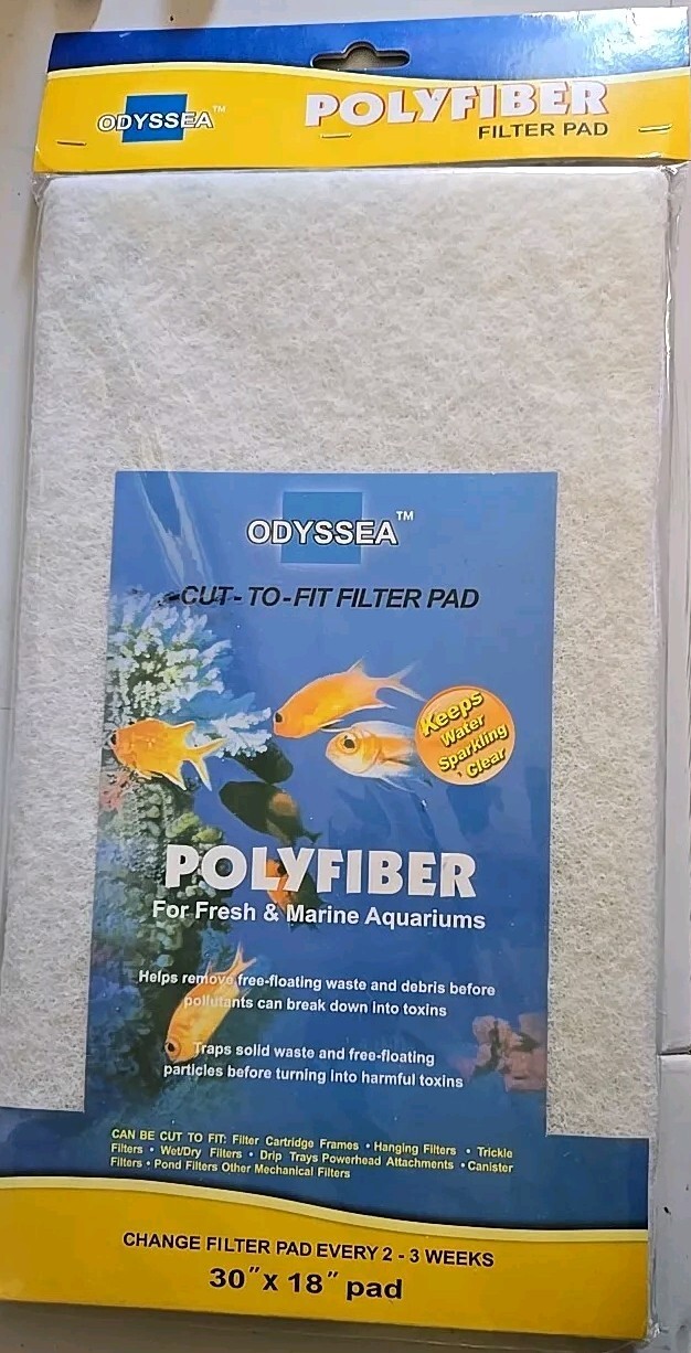 Odyssea Cut To Fit Filter Pad 30x18 For Aquarium | eBay