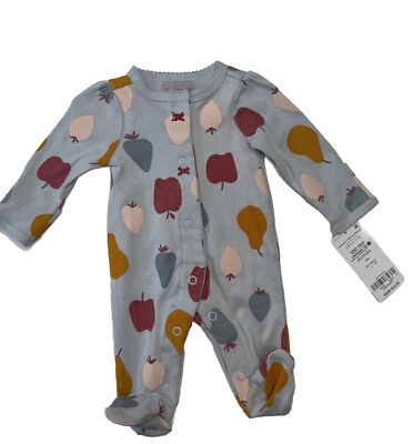 NWT Carters Preemie Baby Footed Sleeper Pajama Snap Up PJ One Piece ...