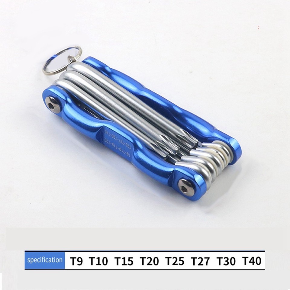 Folding Hex Key Box End Wrench Set Flat Head Spanner Key Set Repair ...