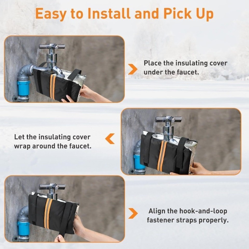 Cold-Resistant Outdoor Faucet Cover Anti-Freeze Faucet Protector Cold ...