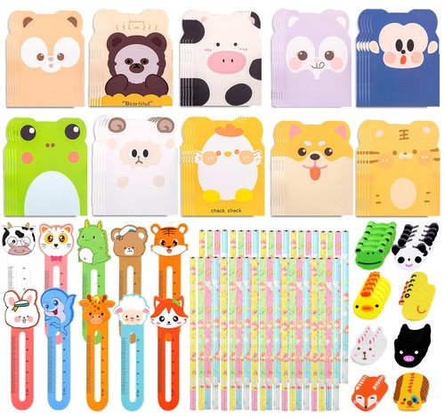 Mini Notebooks for 50Packs Cute Animal Mini Notebooks Bulk with Pencils ...