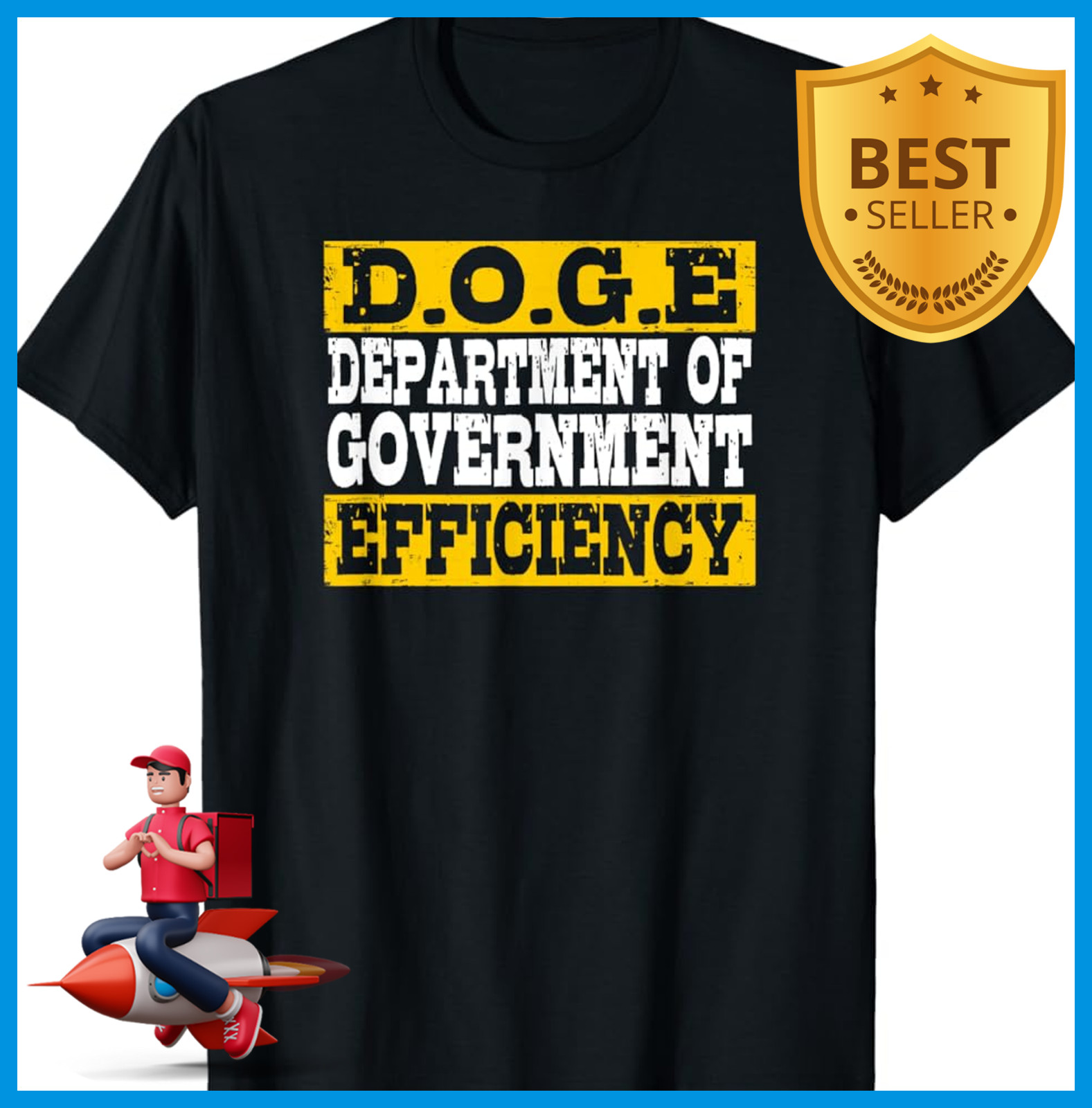 Funny DOGE Department of Government Efficiency T-Shirt - Gem