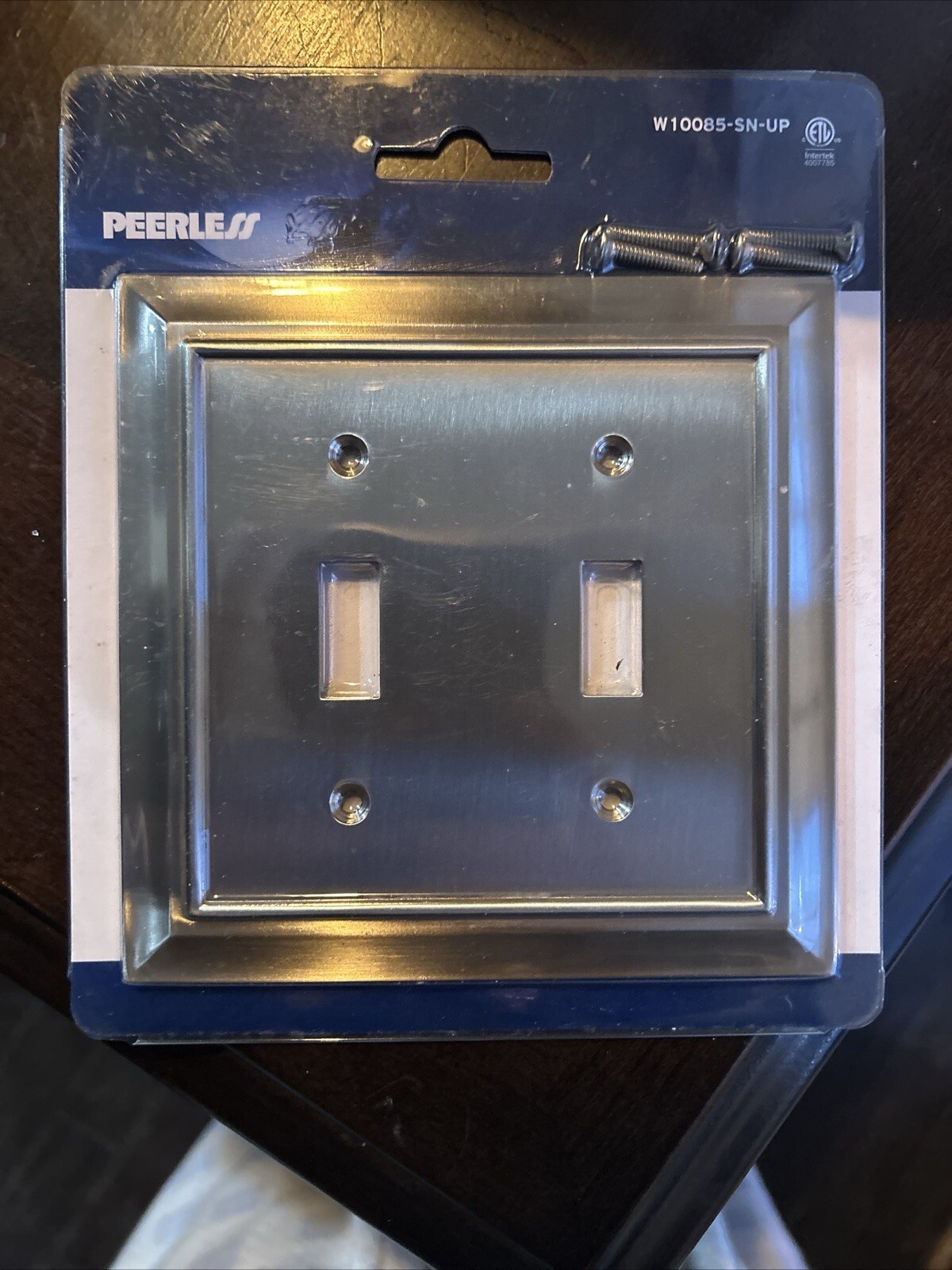 New PEERLESS ARCHITECTURAL DOUBLE TOGGLE SATIN NICKEL WALL PLATE W10085 ...