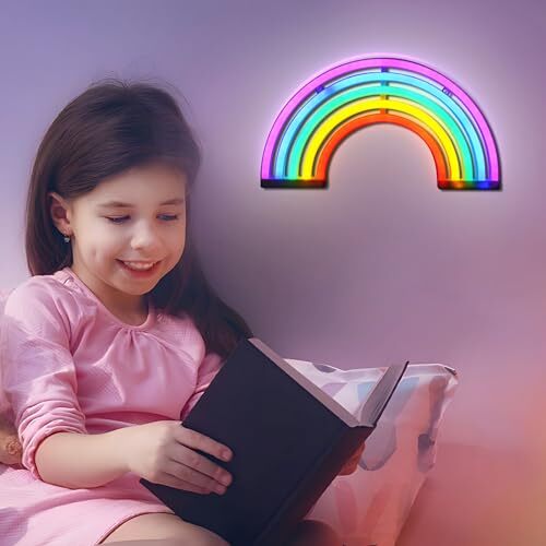 Rainbow Neon LED Light Sign Recreation Game Room Wall Bedside Table ...