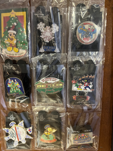 Disney Pins Full Sheet 9 Pins Rare Vintage Full Sets NIP #9 Epcot ...