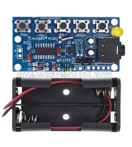 Wireless Stereo FM Radio Receiver Module PCB DIY Electronic Kits 76MHz ...