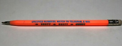 VTG Writing Pen Telegram Contest Match to Win Orange Resin B12 | eBay