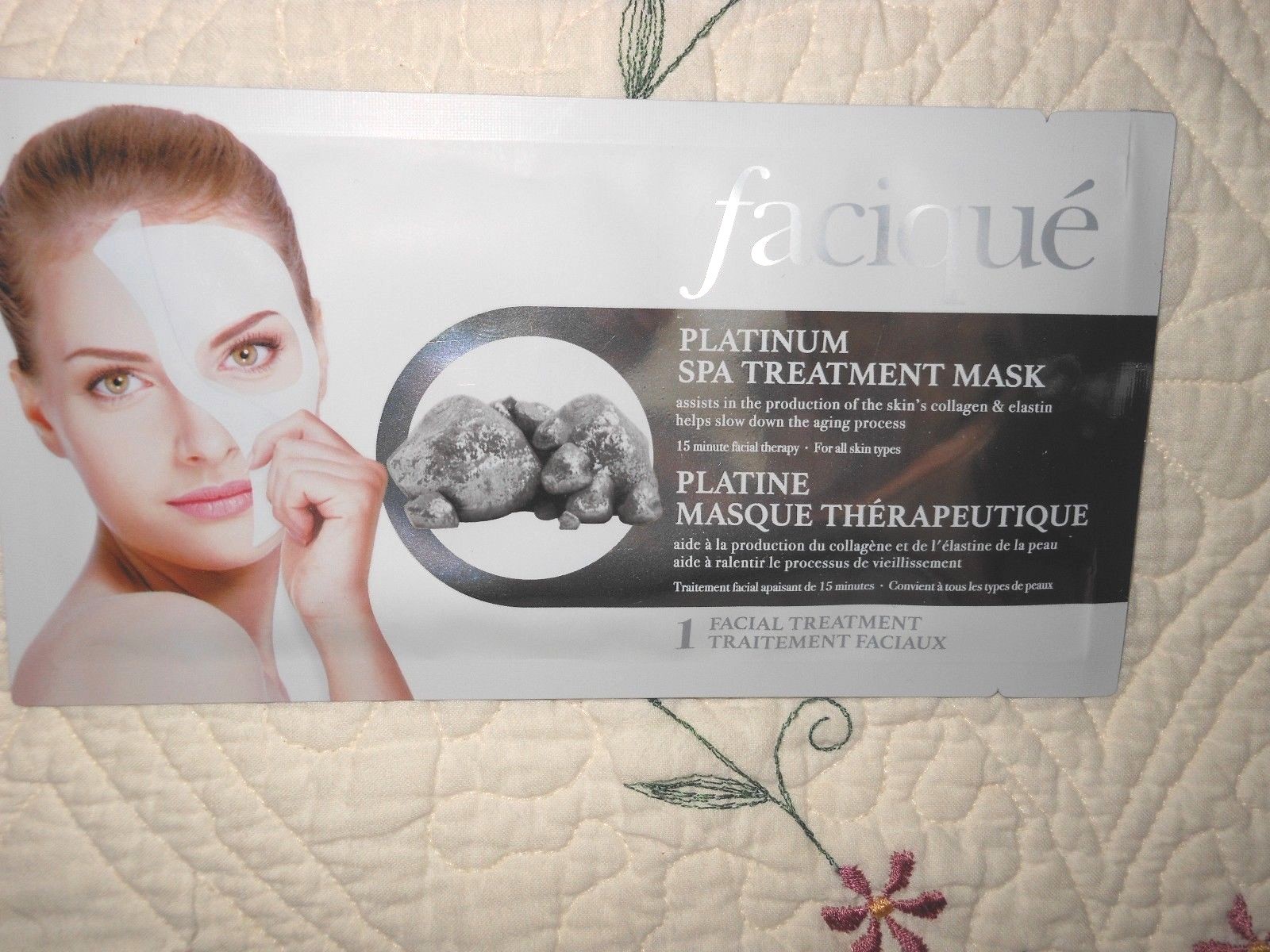 New Facique Platinum Spa Treatment Mask 1 Pre Moistened Mask | eBay
