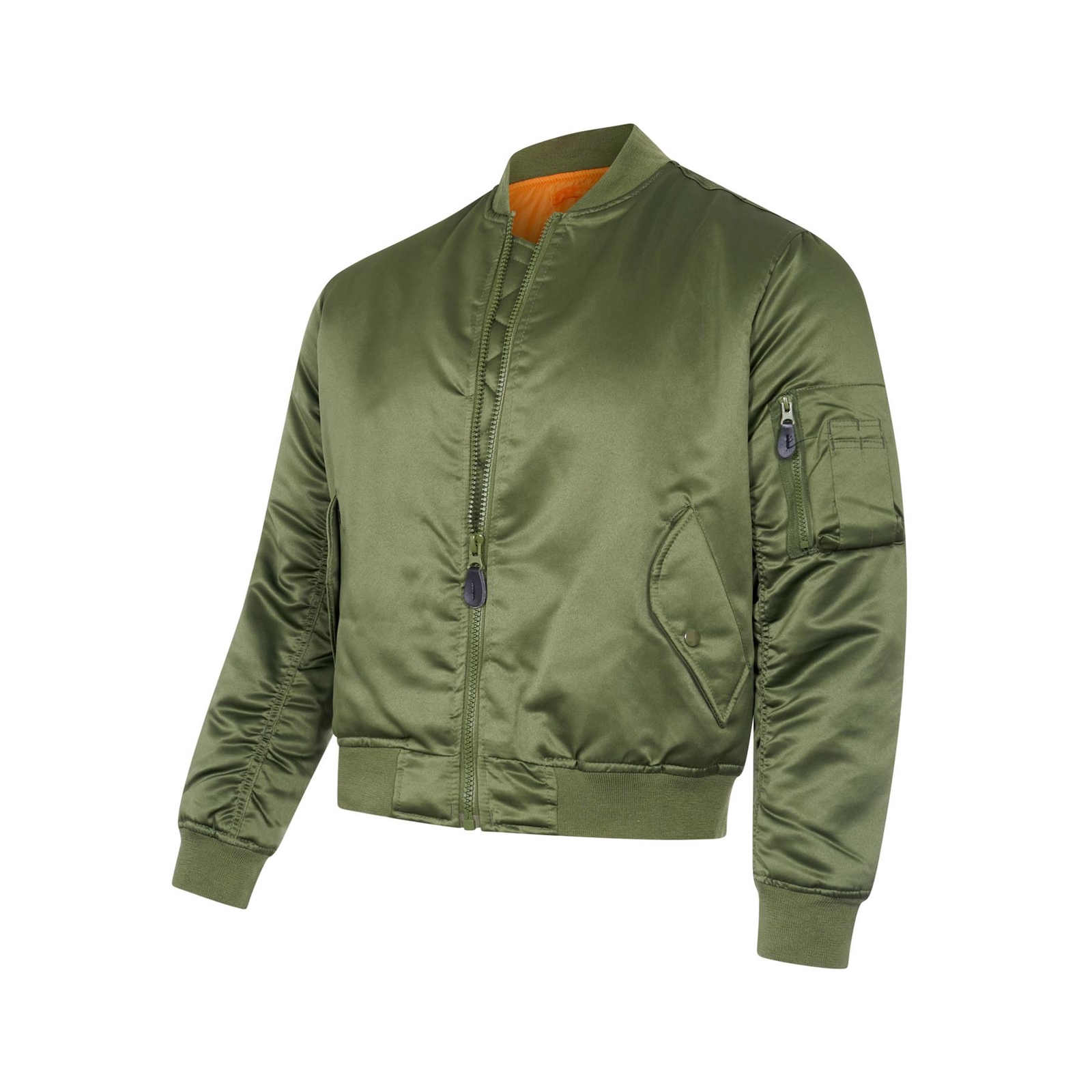 MA1 Jacket Fitted US Air Force Flight Bomber Slim Padded Pilot Coat ...
