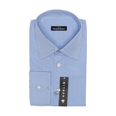 690$ LUXURY GERLIN Shirt Blue Check Cotton 16 - 41 2H BIJAN | eBay