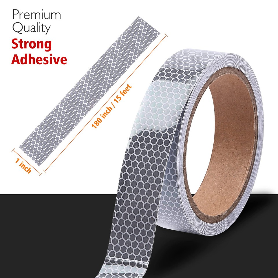 X-BOSEAT Reflective Tape, Trailer Reflector Tape Self Adhesive, Durable ...
