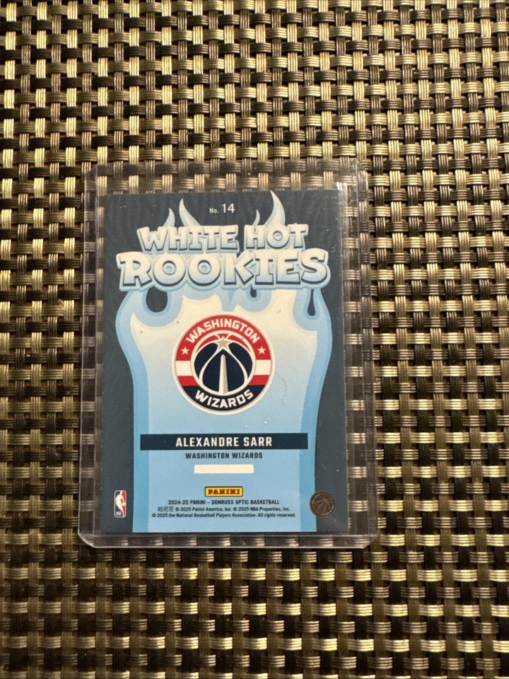 2024-25 Panini Donruss Optic - White Hot Rookies Alexandre Sarr #14 (RC ...