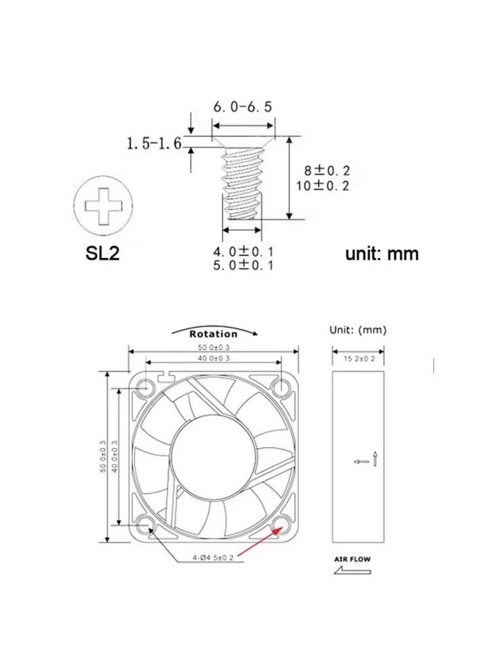 4pcs M5 x 10mm PC Case Fan Mount Screws Steel Nickel Plated Cooling Fan ...