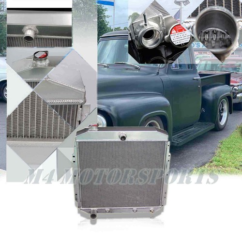 For 1953 54 55 56 Ford F100 250 F350 Pickup Truck L6 V8 3 Row Aluminum ...