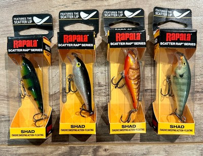 Rapala Scatter Rap Shad SCRS05 Series Silver,Crawdad,Bluegill Lures...U ...