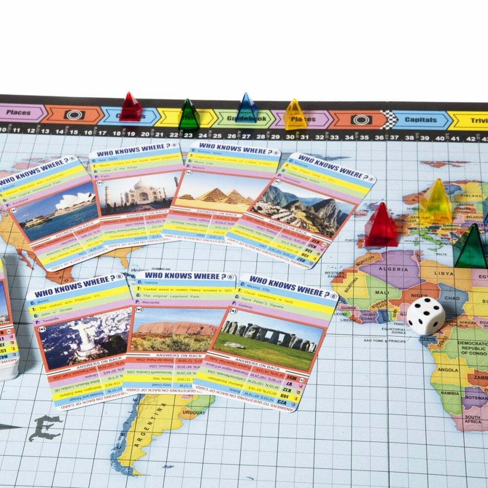 Who knows where? Board Game Award winning race around the world 2-4 ...