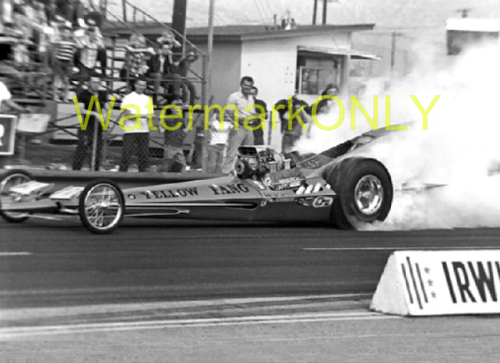 "Ed Roth's" "Yellow Fang" 1960s Front Engine Top Fuel Dragster PHOTO ...