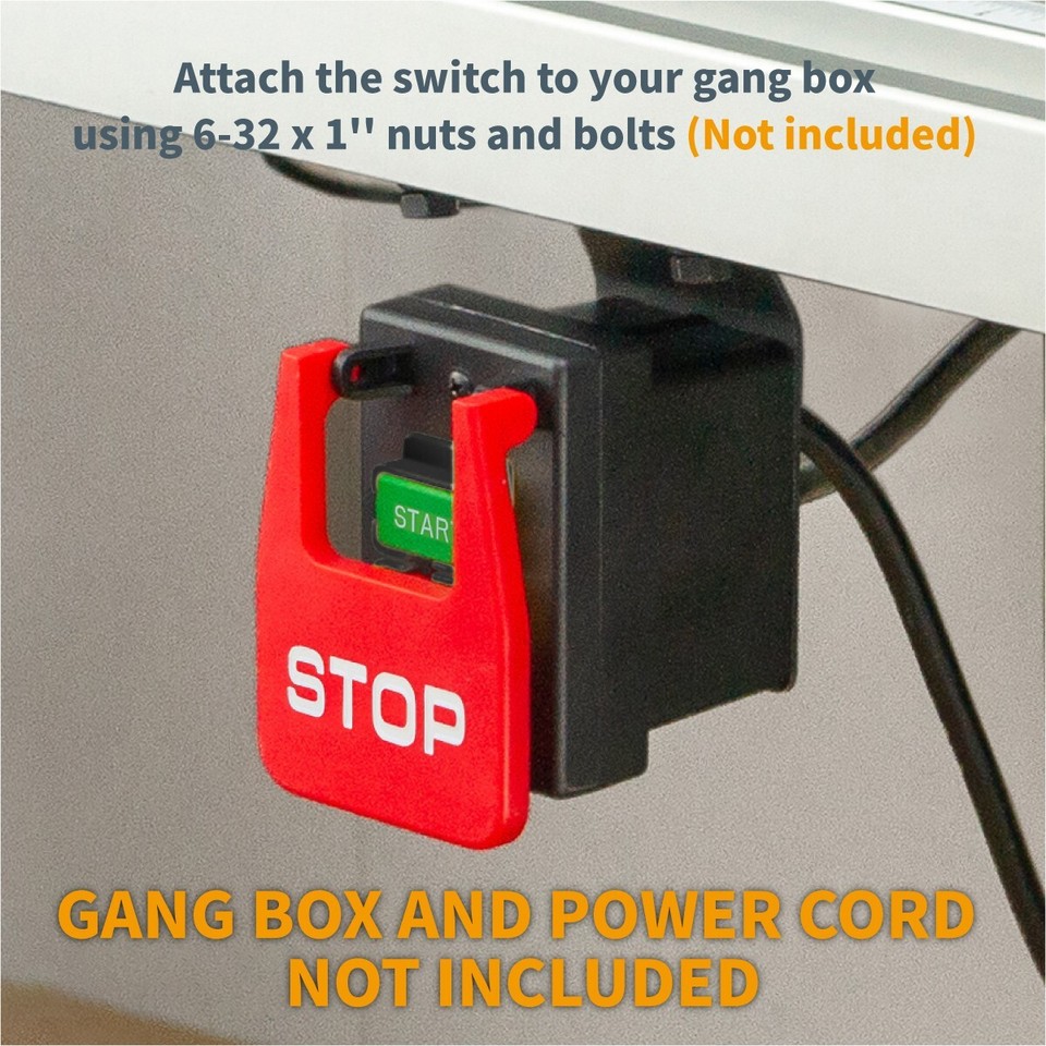 POWERTEC 71007 120 V to 230V Paddle Switch for Power Tools fits Table ...