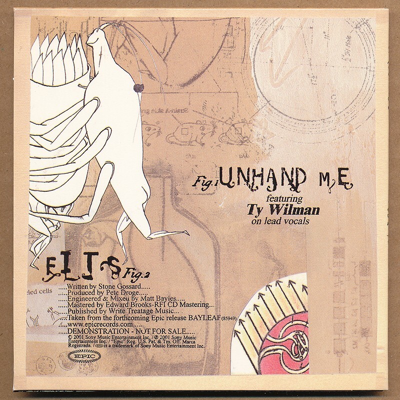 Stone Gossard [Pearl Jam] feat. Ty Wilman - Unhand Me RARE promo CD ...