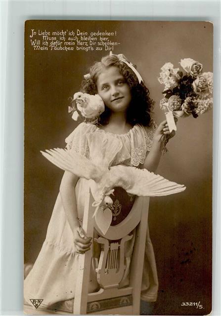 39682631 - Tauben Kind Rosen Spruch BNK Nr.33211-5 Poesie 1912 | eBay.de