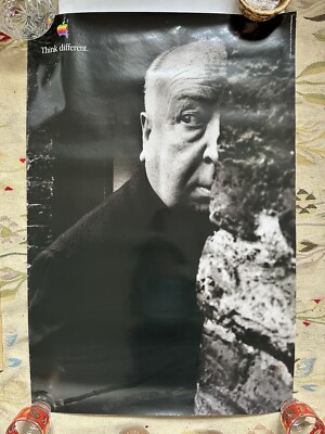 1997 Apple Think Different Alfred Hitchcock Poster Vintage Original 36 ...