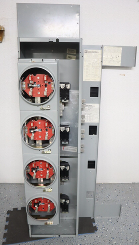 Cutler Hammer wcg3m34rc Meter Stack 800A Main 4 Socket 125A 120/240V ...