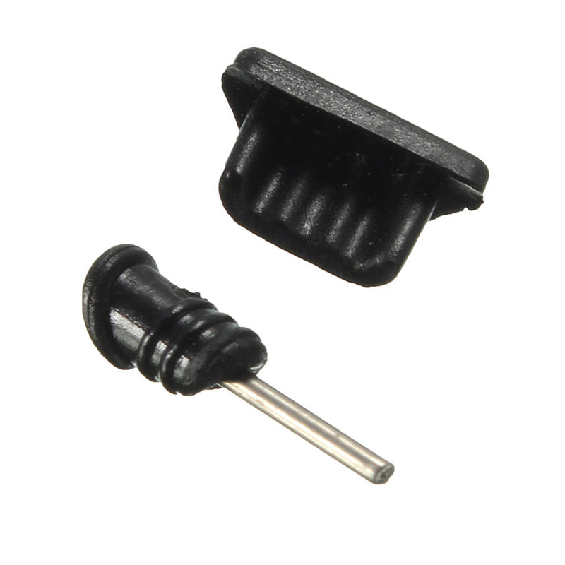 10Pcs Silicone Dust Proof Plug 3.5mm Earphone Jack USB Port For Iphone5 ...