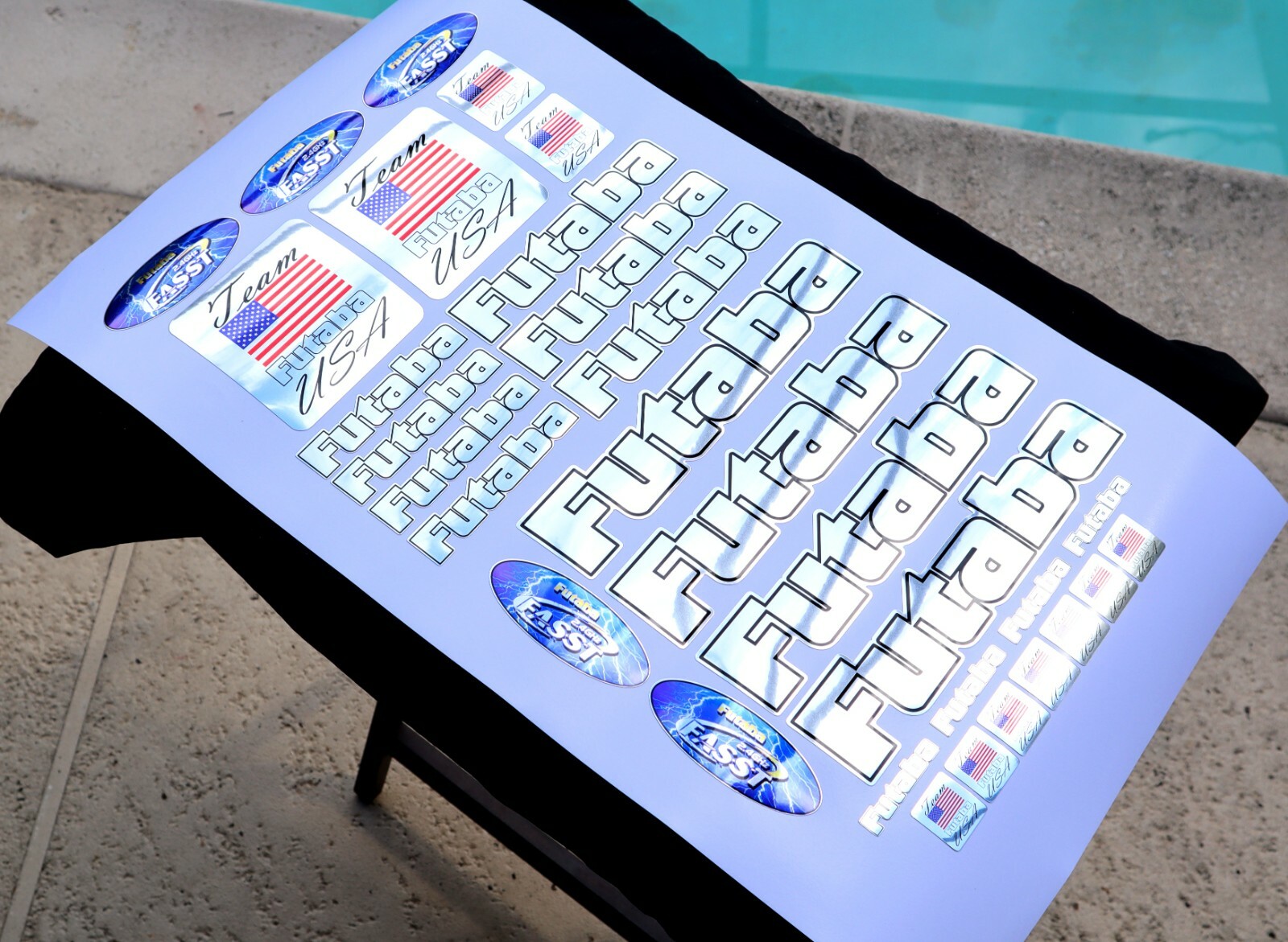 Futaba Sponsor Logos CHROME EDITION - 31 Decals Included! Digitally ...