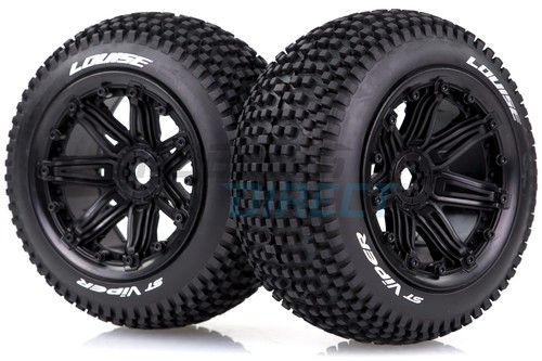 Louise 4.7/5.5" ST-Viper Tyres on Black Spoke Rims - Beadlocked Wheels 2Pcs | eBay