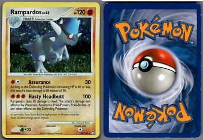 2007 Pokemon, Mysterious Treasures Deck Exc. #33/123 Rampardos Lv.48, H ...
