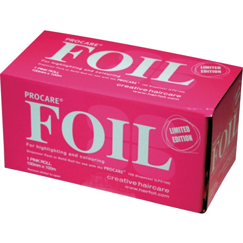 PROCARE Premium Quality Pink Hair Highlighting Foil Roll 100mm x ...