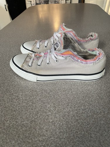 Converse Lacey, Frilly All Star Low Top Grey Shoes Women’s Size 4.5, Jr ...