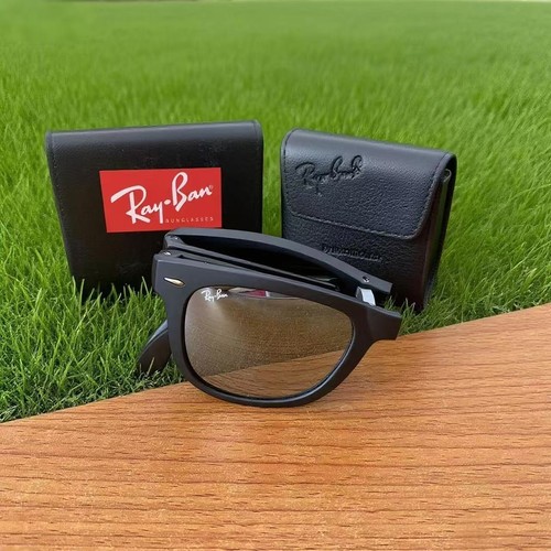 WHITE SILVER RB4105 RAY-BAN FOLDING WAYFARER SUNGLASSES RWT-2639 | eBay