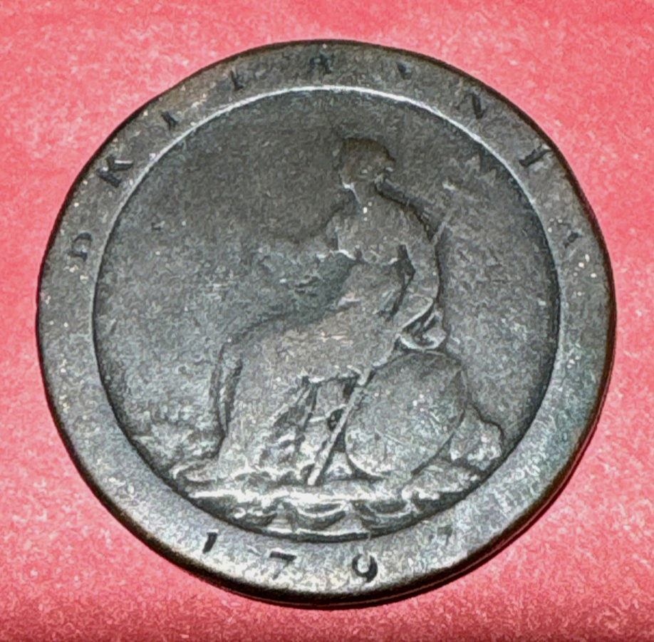 EXCITING !! - 1797 King Geo III Colonial Copper Coin ☆ TOTALLY ORIGINAL ...
