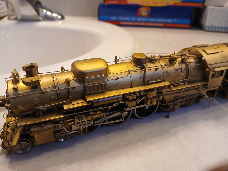 KEY IMPORTS BRASS HO SANTA FE 3450 4-6-4 MOST MODERN STEAM LOCOMOTIVE ...