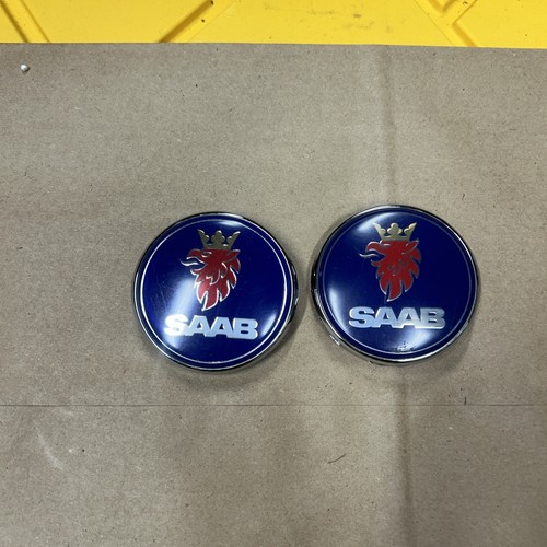OEM 03 04 05 06 07 08 SAAB 9-3 93 FRONT & BACK SET EMBLEM LOGO BADGE ...