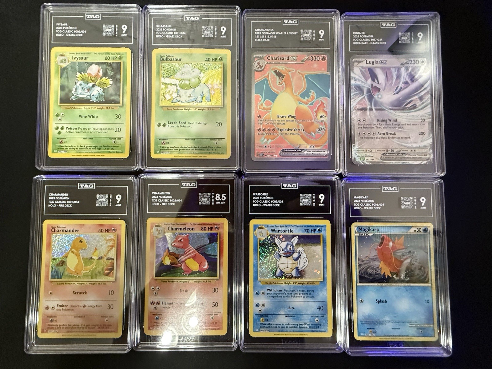 Pokemon TCG TAG Bulk Graded Slab Lot - Charizard And Starters TCG ...