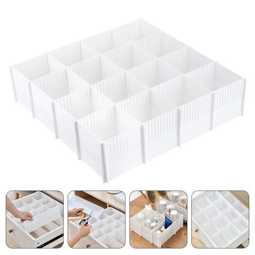 10 Pcs Divider Storage Wardrobe Partition Board Baby Plastic Drawer ...