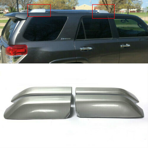 Silver Roof Rack Cover Rail End Shell Replacement For 2010-2018 Toyota ...