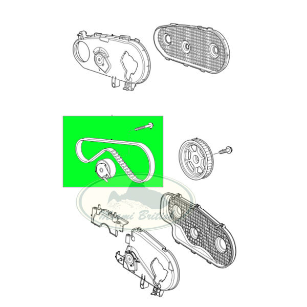 LAND ROVER REAR TIMING BELT KIT EURO 3 2.7L DIESEL LR3 RR SPORT 1324390 ...