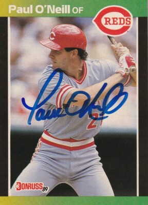 PAUL O'NEILL CINCINNATI REDS SIGNED 1989 DONRUSS CARD #360 | eBay