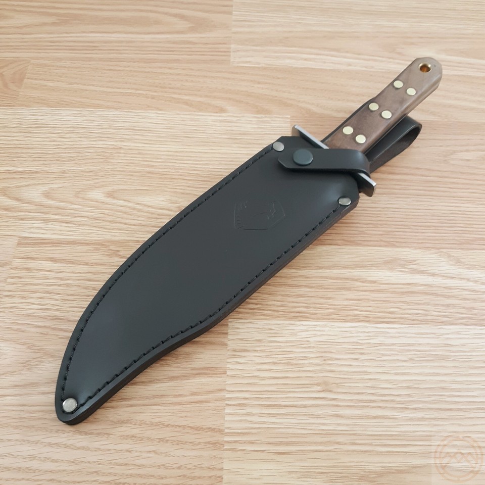 Condor Undertaker Fixed Knife 10" 1075HC Steel Full Tang Blade Walnut ...