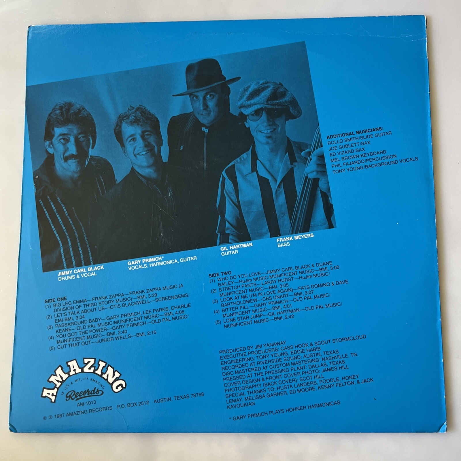 JIMMY CARL BLACK & The Mannish Boys – A Lil' Dab'l Do Ya LP 1987 ...