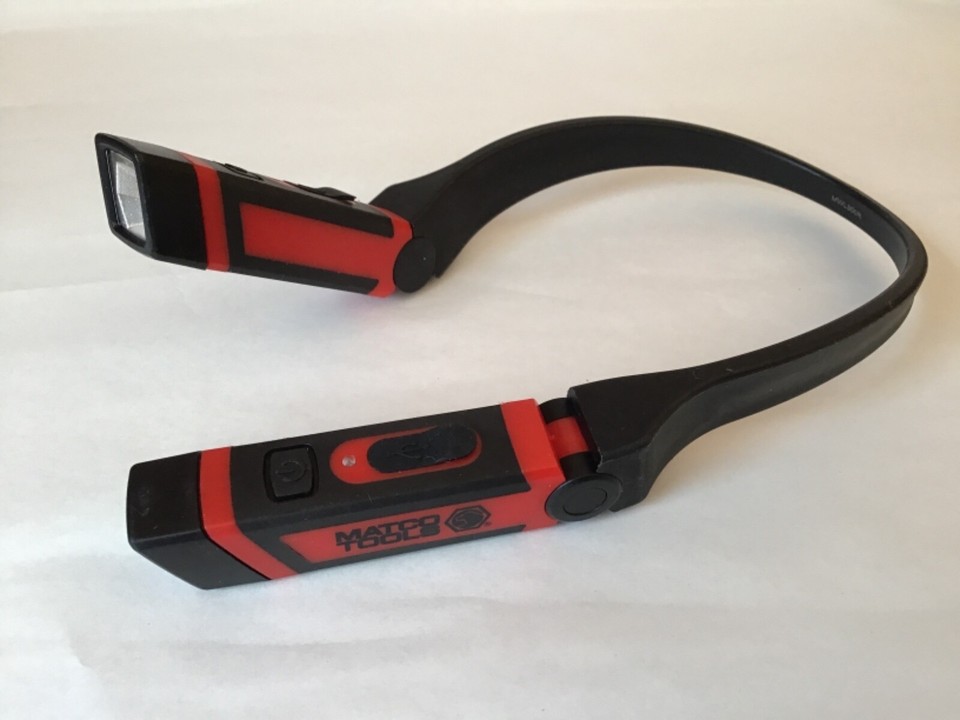 Matco Tools 300 Lumen Rechargeable Neck Light with Pivot Snap lock ...