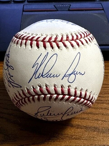 TEXAS RANGERS HALL OF FAMERS SIGNED AUTOGRAPHED OML BASEBALL! Nolan ...