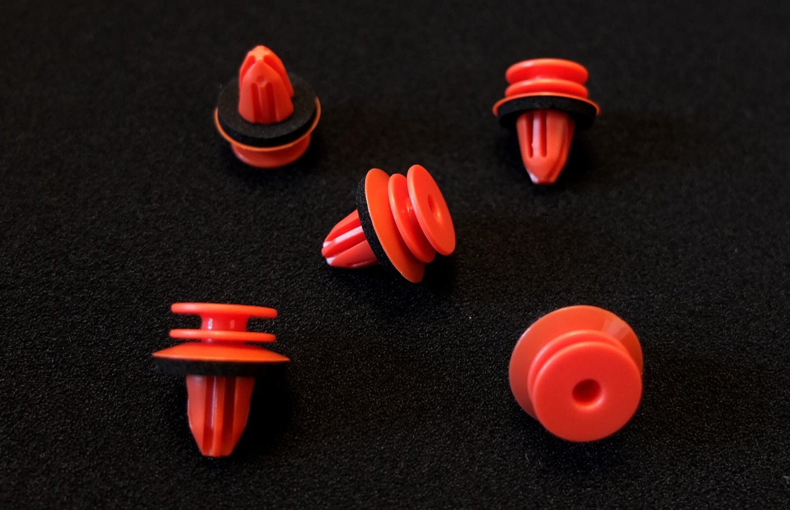 25x Mercedes-Benz Interior Trim Clip + Gasket (Orange), 0009918698 ...