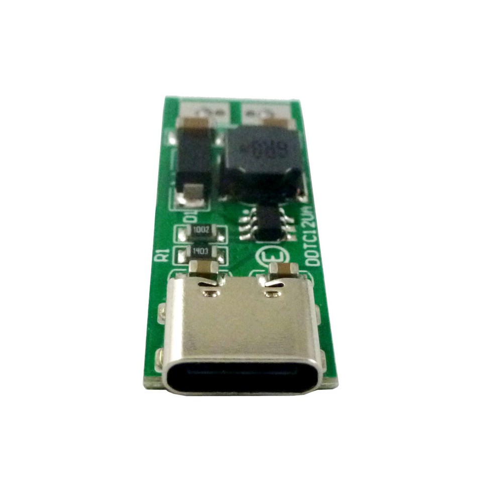 9W Type-C Female USB DC 5V to 6V 9V 12V 15V 24V DC DC Boost Step-up ...