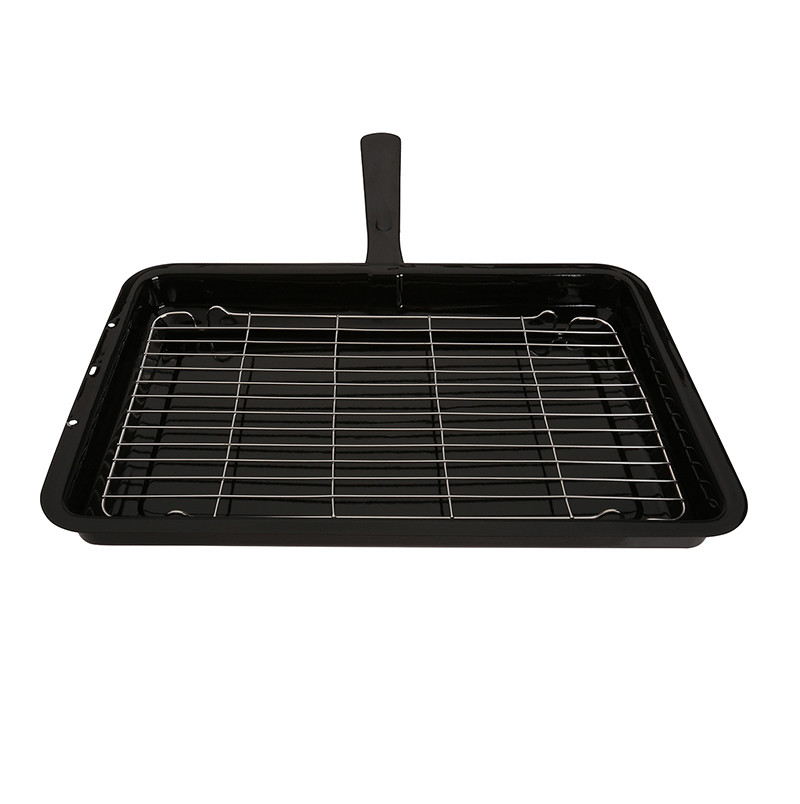 For Bosch Universal Enamel Grill Pan & Detachable Handle 360 x 240mm ...