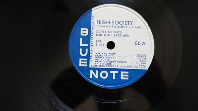 SIDNEY BECHET: High Society / Jackass Blues US Blue Note 50 Jazz 78 12 ...